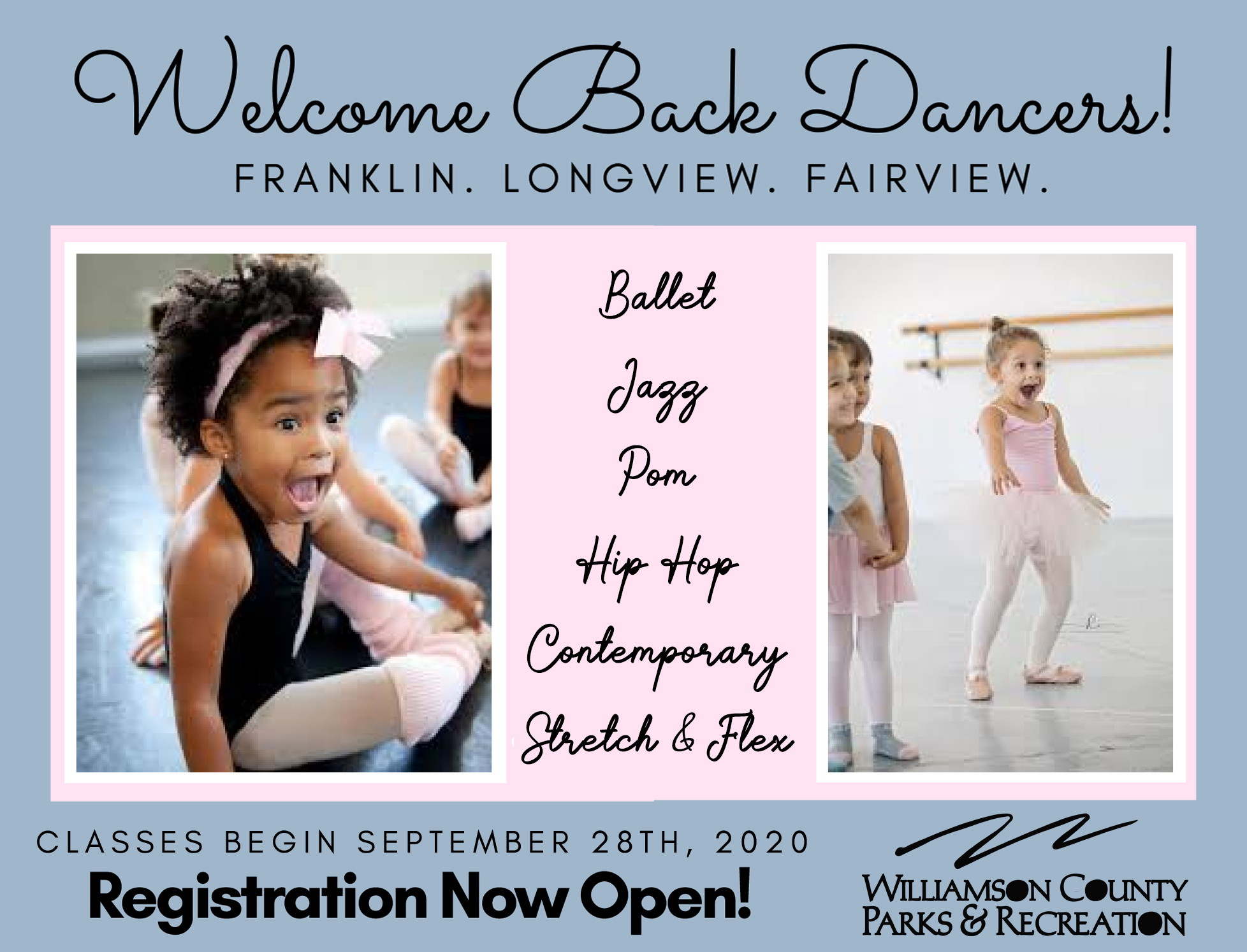 Registration now open for rhythm & spirit dance program | Williamson, Inc.